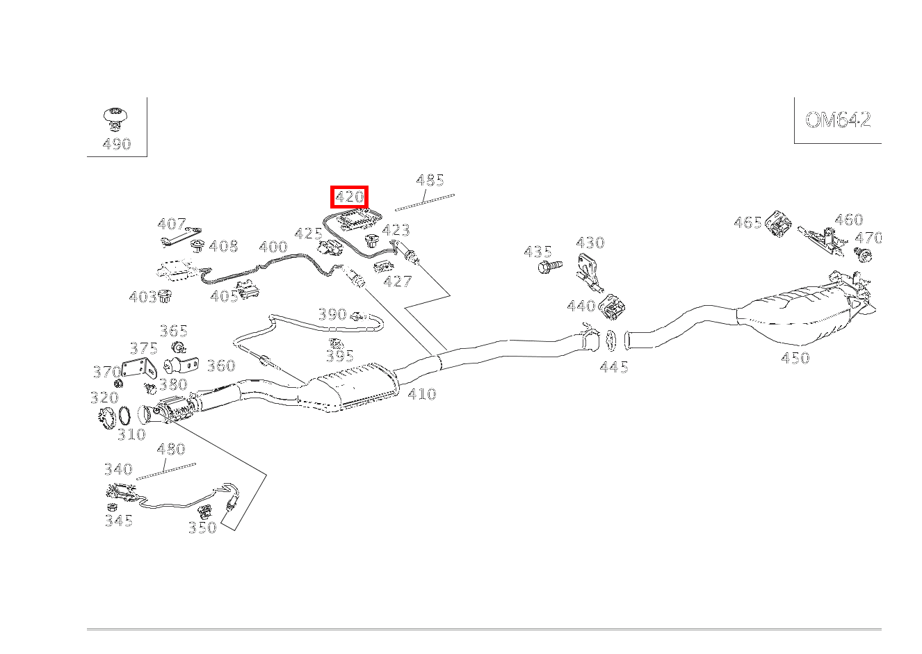 Nox-Sensor NACH KATALYSATOR für E-Klasse 238 kaufen