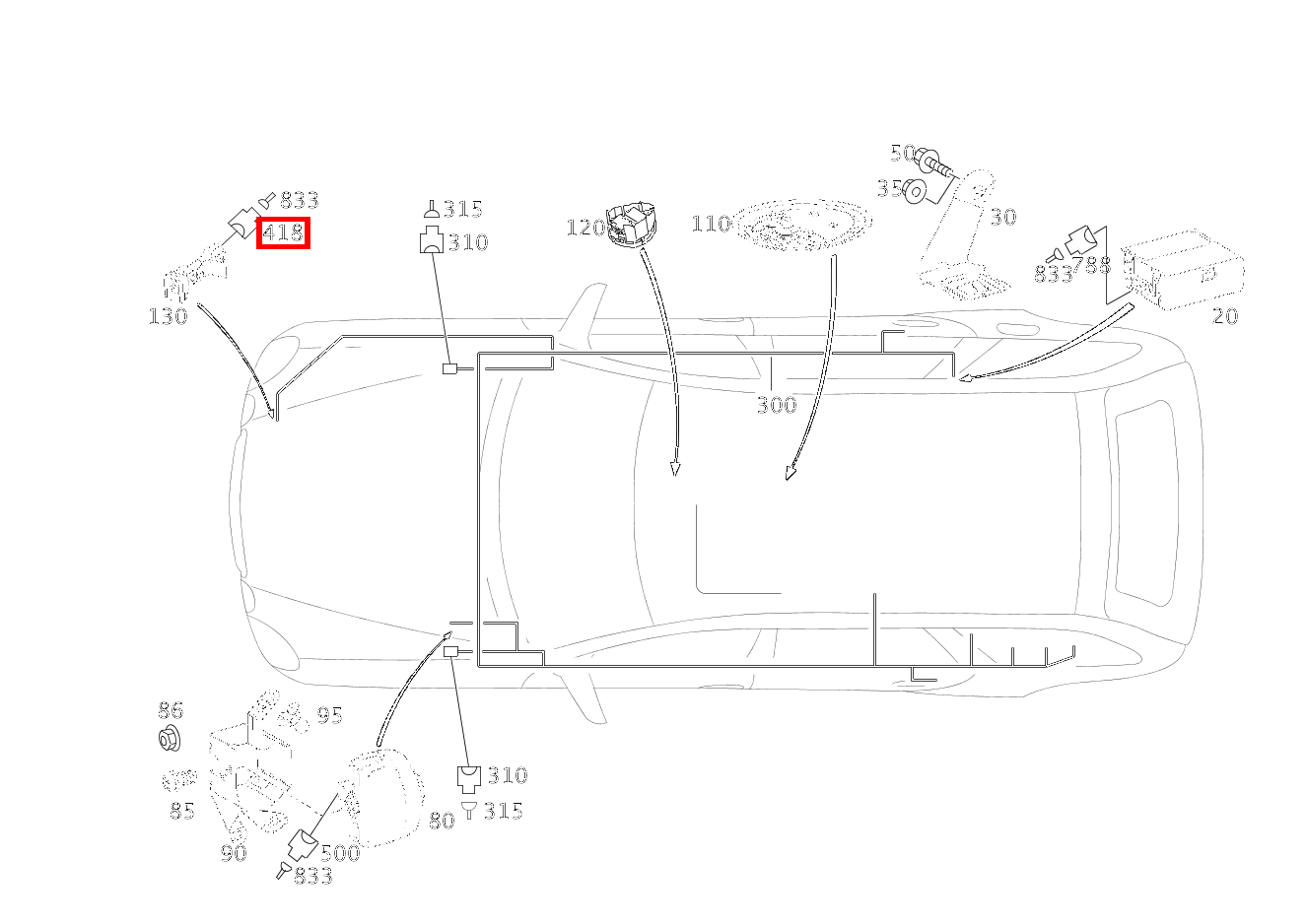 Steckdose SCHALTER MOTORHAUBE EINBRUCH-DIEBSTAHL-WARNANLAGE S62; 2-PIN ...