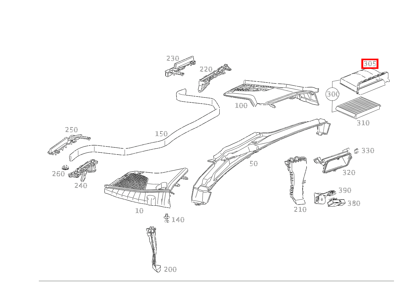 LUFTANSAUGHUTZE E 213, GLC 253, EQC 293 und weitere kaufen