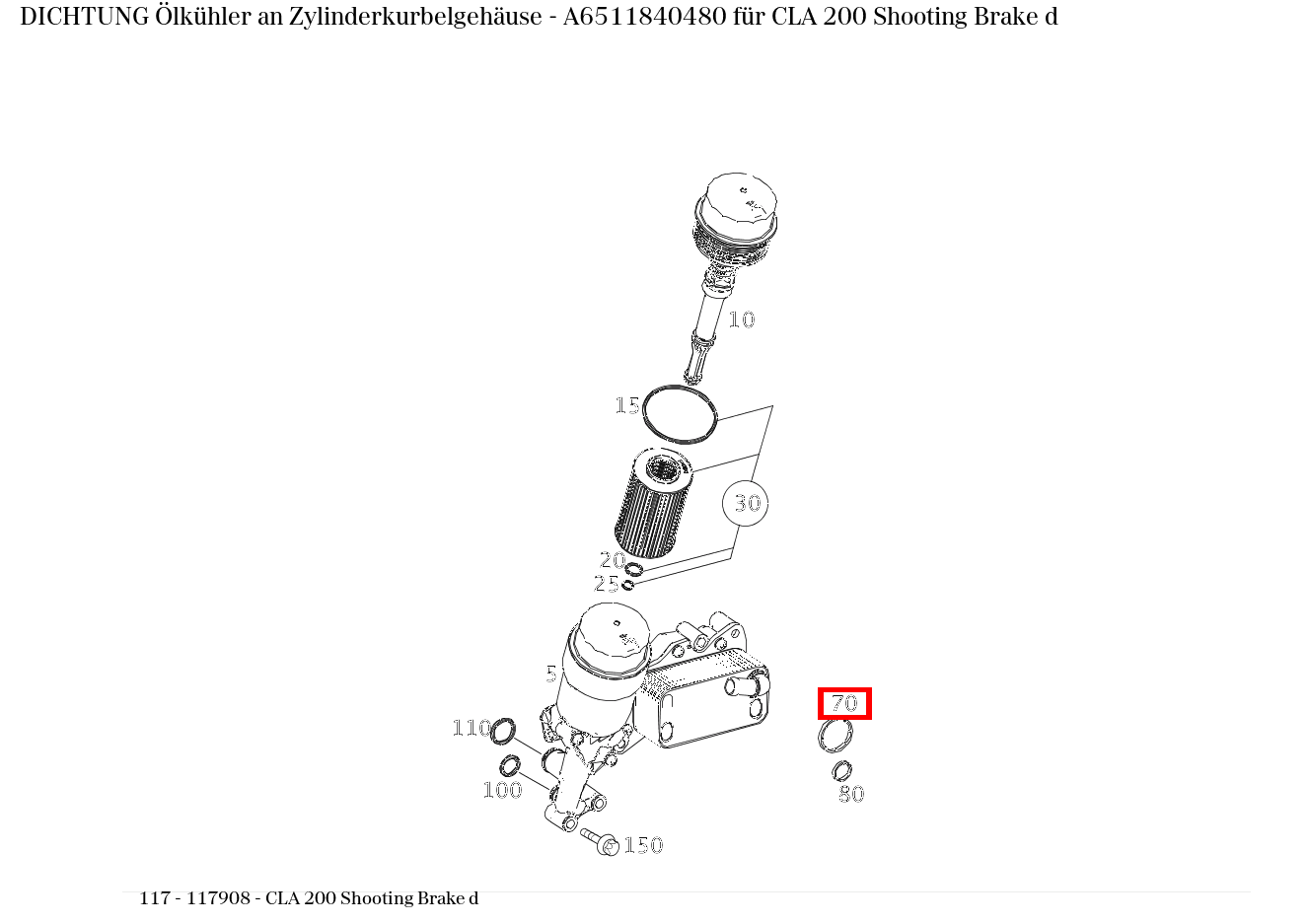 ABDICHTUNG Ölkühler an Zylinderkurbelgehäuse , , und weitere kaufen