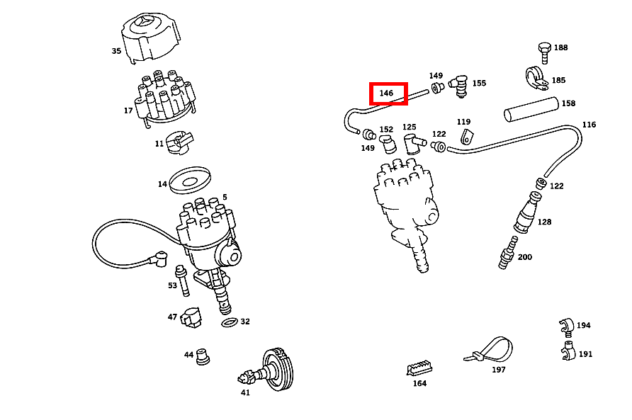 ZUENDLEITUNG ZUENDVERTEILER ZUR ZUENDSPULE 800 MM , , und weitere kaufen