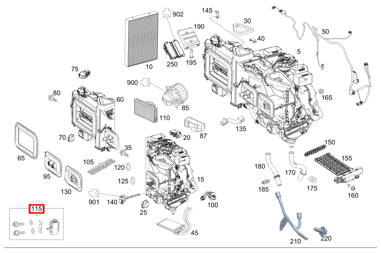 Expansionsventil für 190 201, B 245, G 460-Klasse kaufen