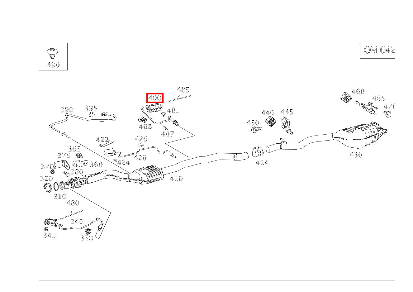 Nox-Sensor NACH KATALYSATOR für E-Klasse 238 kaufen