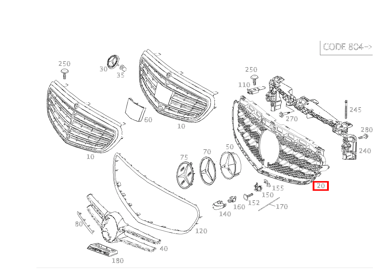 Grundtäger Stossfänger für E-Klasse 212 kaufen