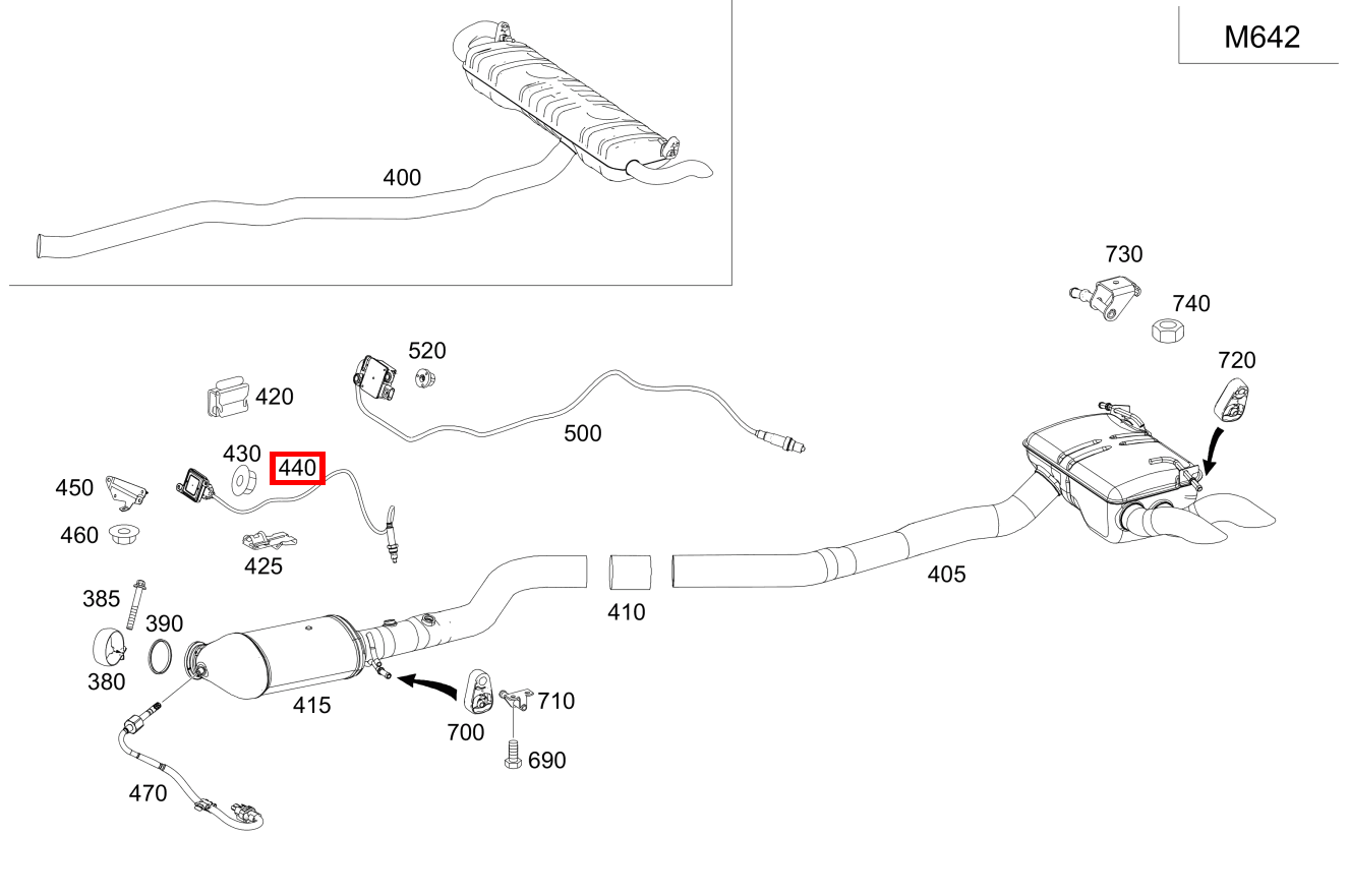 Nox-Sensor Nach Reduktionskatalysator 815mm , , und weitere kaufen