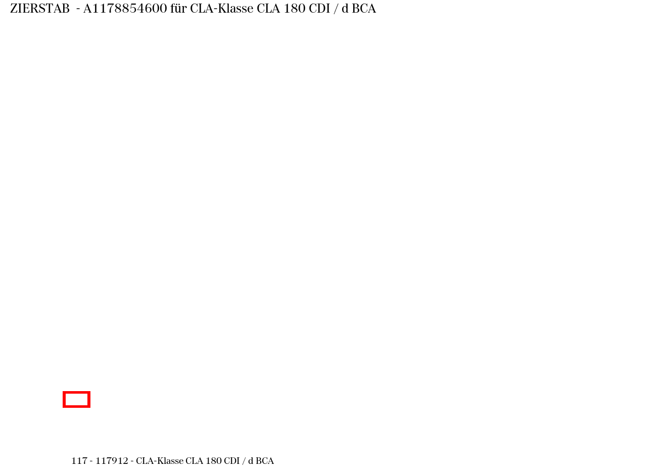 Zierstab für CLA-Klasse 117 kaufen