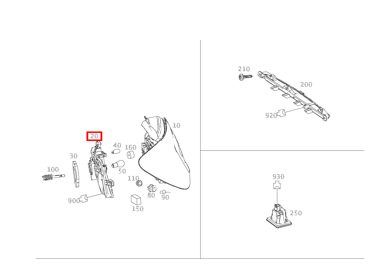 Lampenträger RECHTS für A-Klasse 176 kaufen