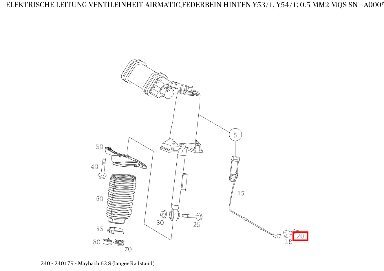 Elektrische Leitung 0.5 MM2 MQS SN , , und weitere kaufen