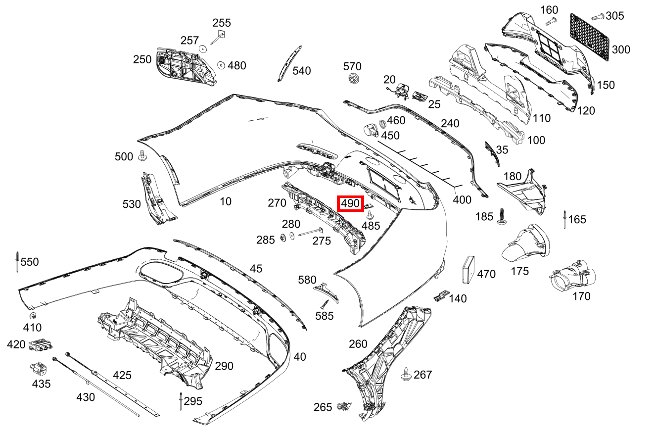 STECKMUTTER STOSSFAENGERUNTERTEIL AN HALTER SE 126, 190 201, C 205 und ...