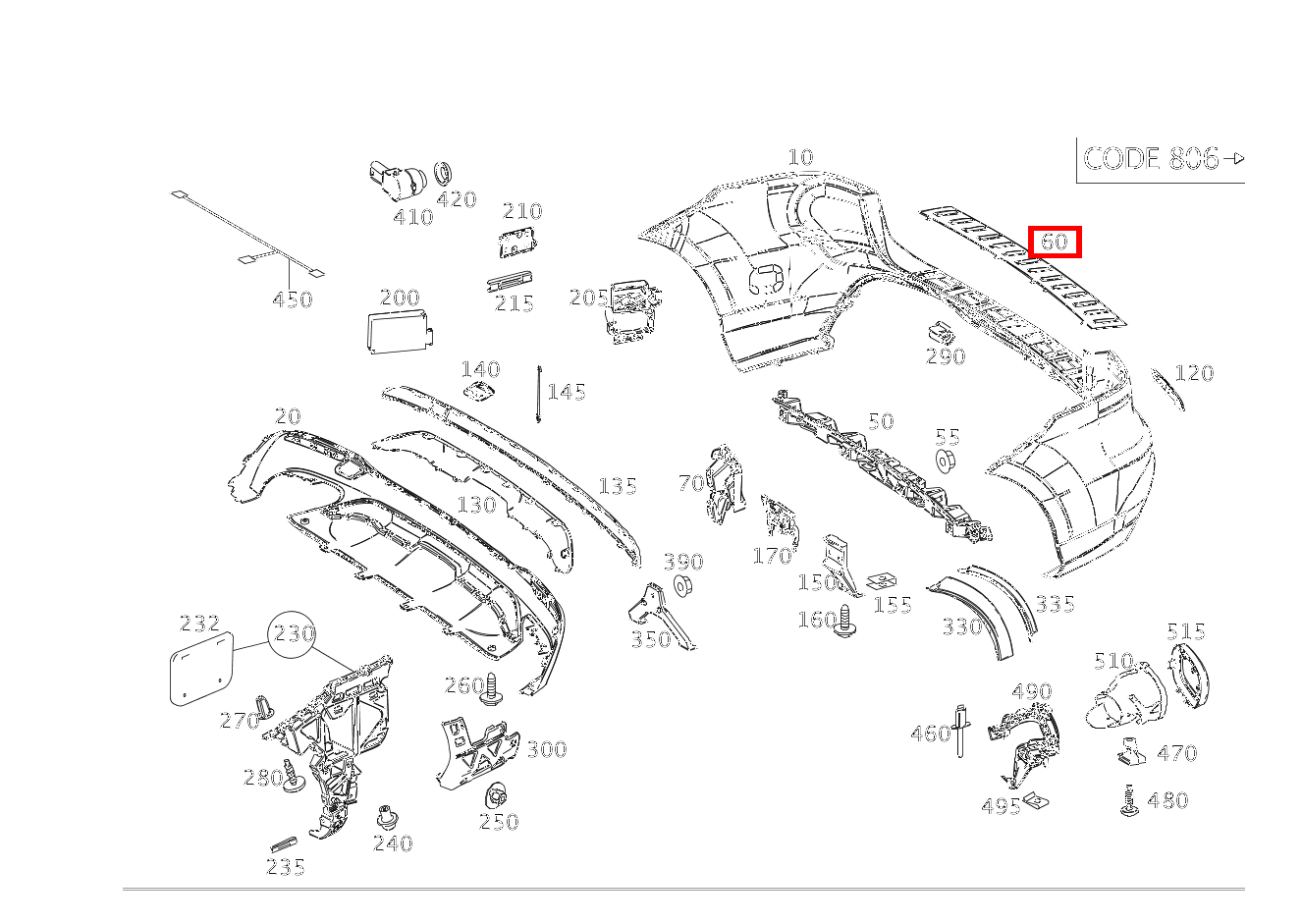 BLENDE AUFTRITT Ladekantenschutz für M 166, GLE 292-Klasse kaufen