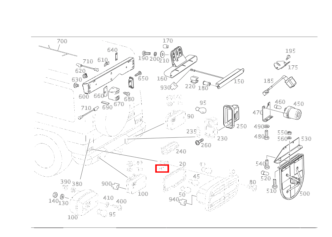 Dübel SCHLUSSLEUCHTE für G 461, G 463-Klasse kaufen