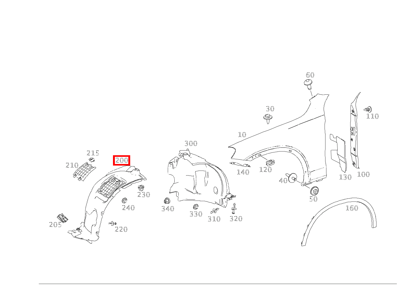 RADLAUFABDECKUNG Kotflügel vorn rechts für GLC 253, EQC 293-Klasse kaufen