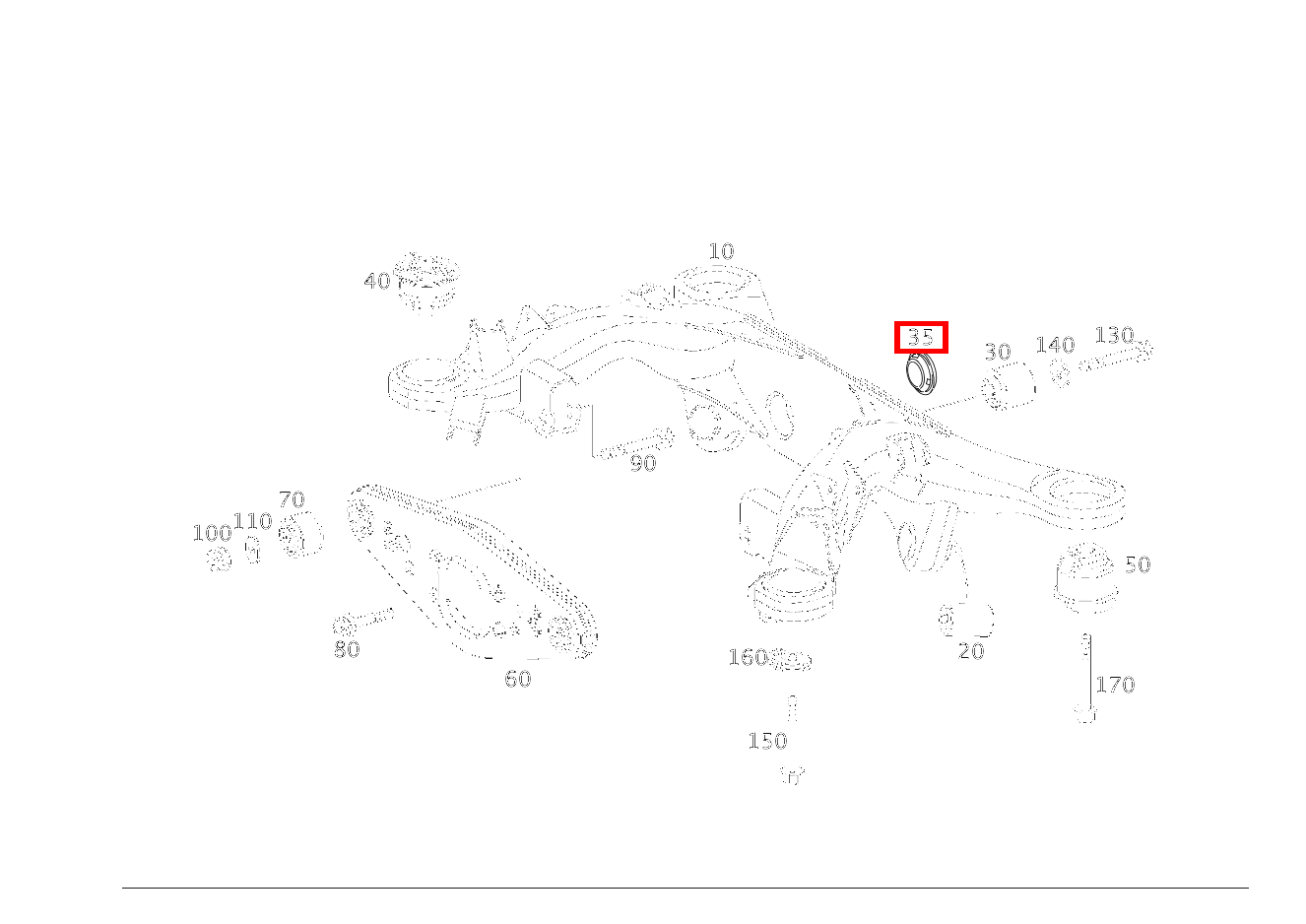 Stopfen IN QUERBRUECKE HINTEN; 20 MM für E 211, CLS 219, SL 230-Klasse ...