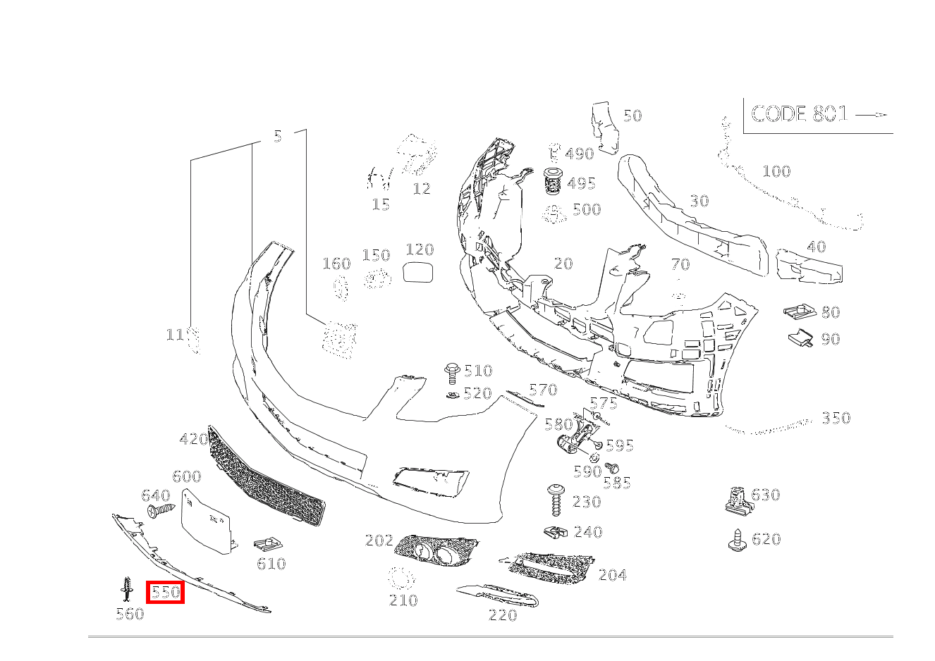 Abdeckung Stossfänger UNTERFAHRSCHUTZ für R-Klasse 251 kaufen