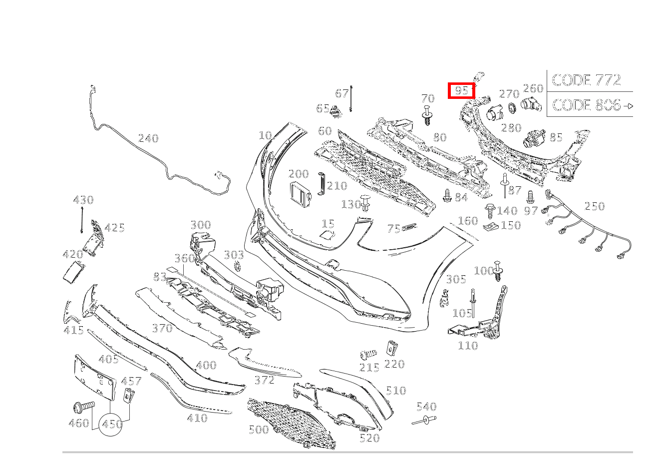Grundtäger Stossfänger OBEN für M 166, GLE 292-Klasse kaufen