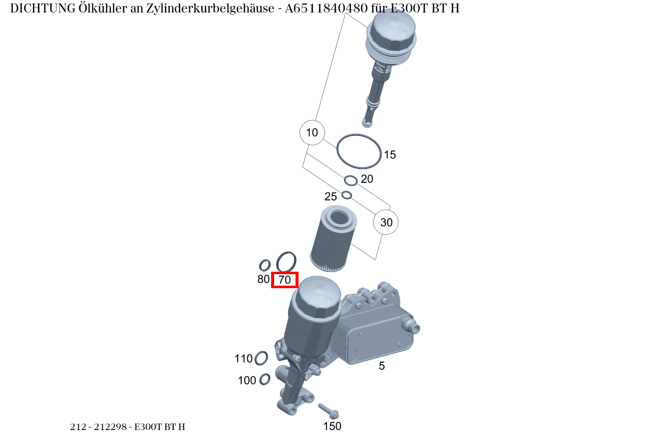 ABDICHTUNG Ölkühler an Zylinderkurbelgehäuse , , und weitere kaufen
