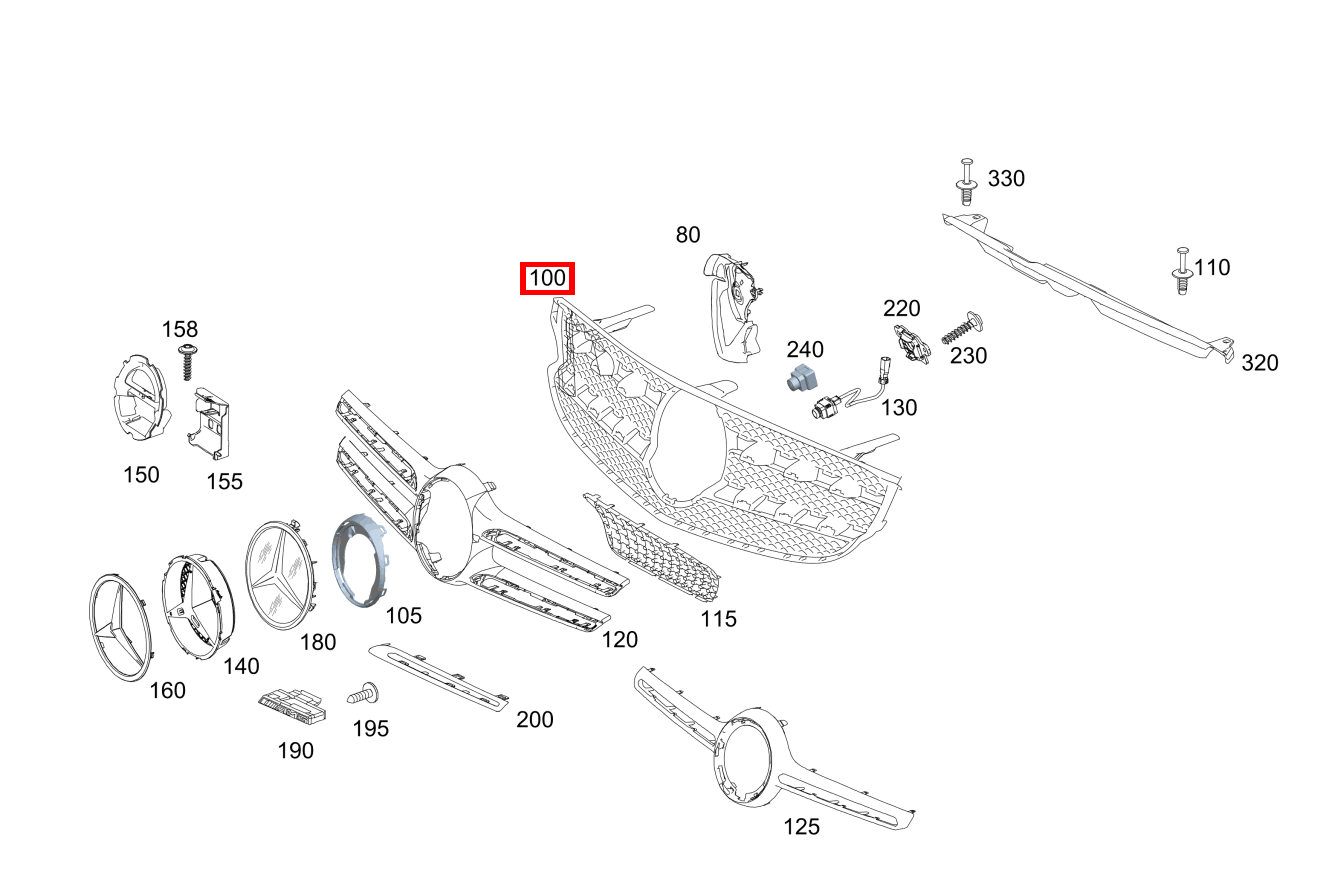 Schutzgitter für GLC-Klasse 253 kaufen