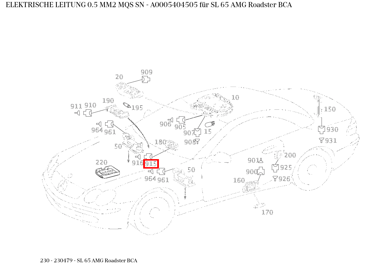 Elektrische Leitung 0.5 MM2 MQS SN , , und weitere kaufen
