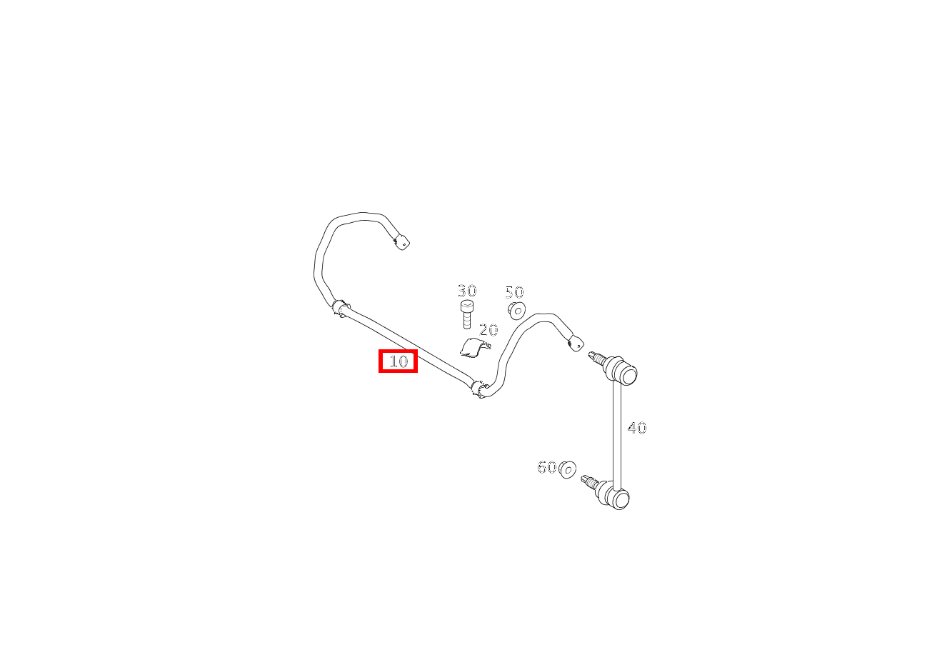 Drehstab VORN für A 169, C 205, B 245-Klasse kaufen