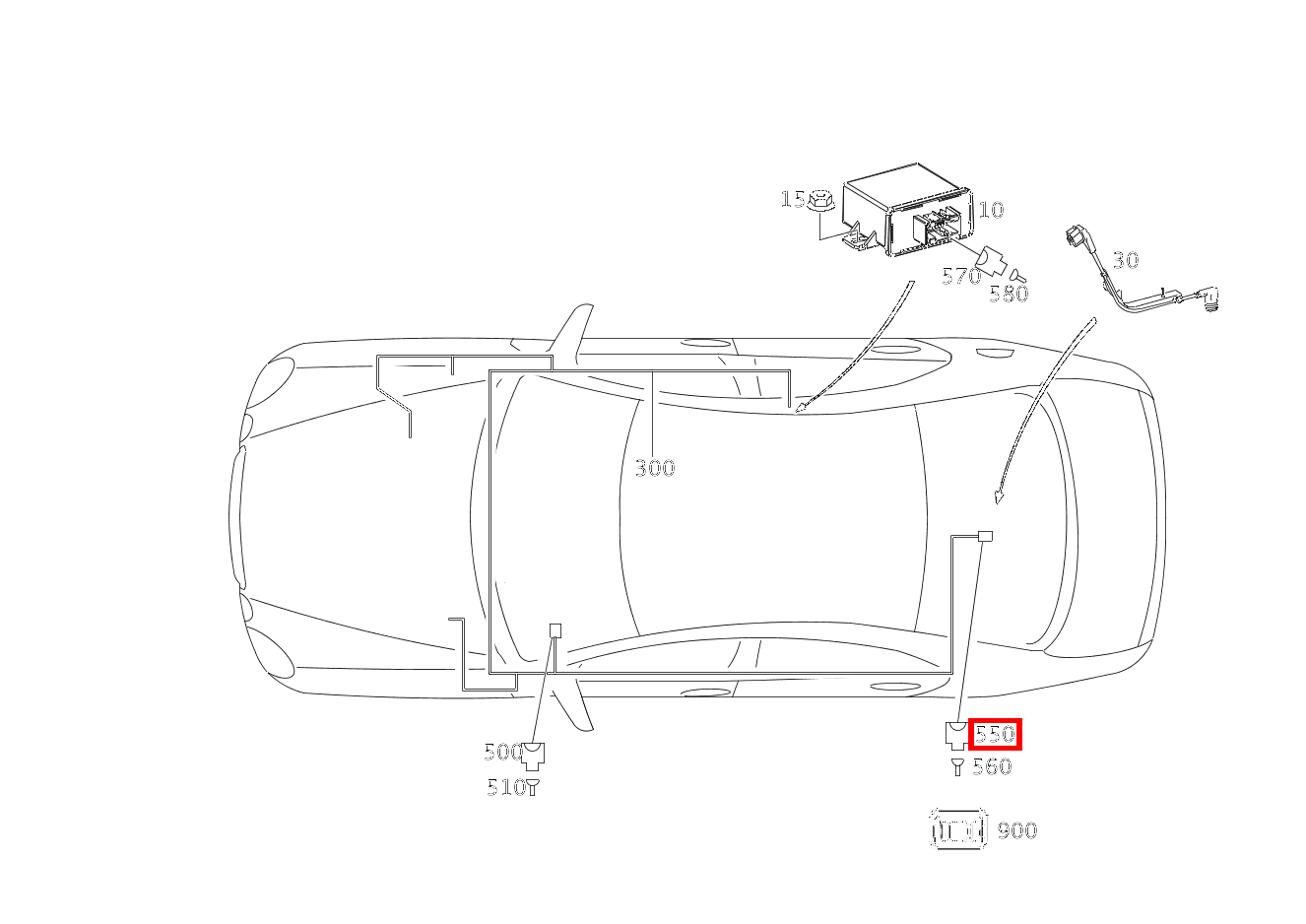 Kontaktträger STECKVERBINDUNG HINTERACHSVERTEILER LINKS X62/32; 4-PIN ...