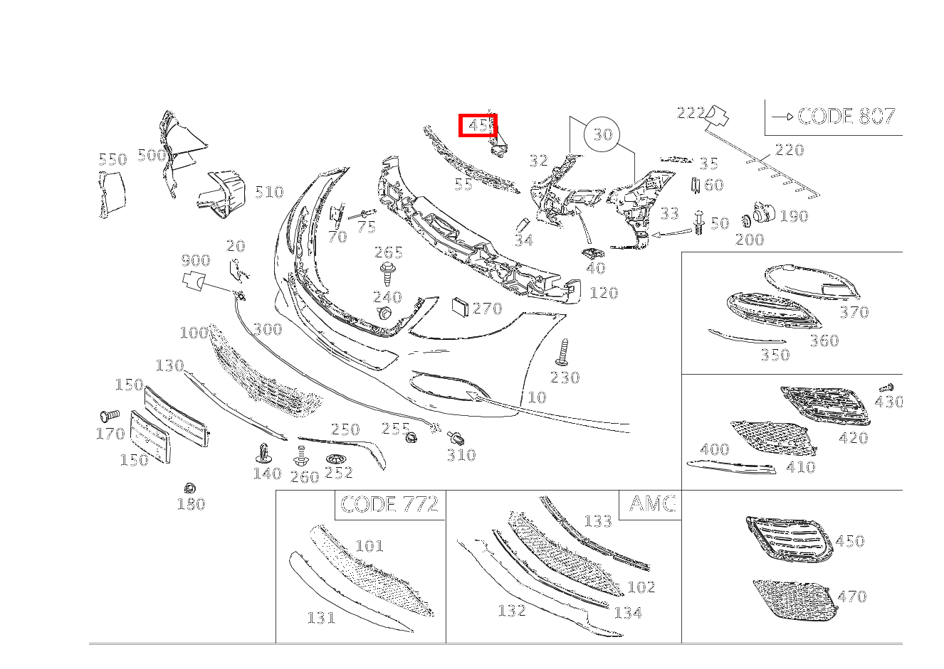 Strebe STOSSFAENGER VORN MITTE für S-Klasse 222 kaufen