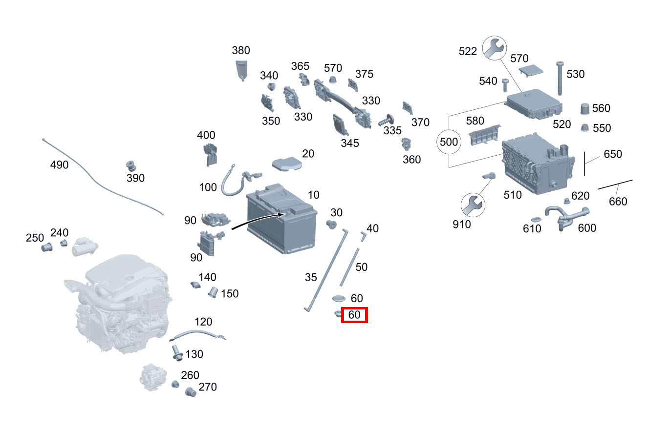 Verschlussstopfen Batterieentlüftung; 30 MM C 205, GLC 253, S 223 und ...