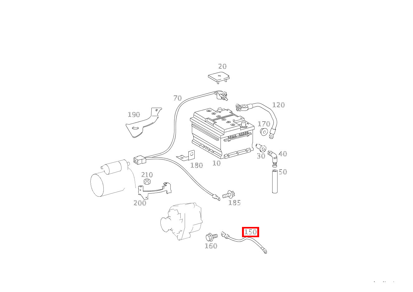 Masseband VON MOTOR AN LENKHELFPUMPE ZUR KAROSSERIE; 300 MM , , und ...