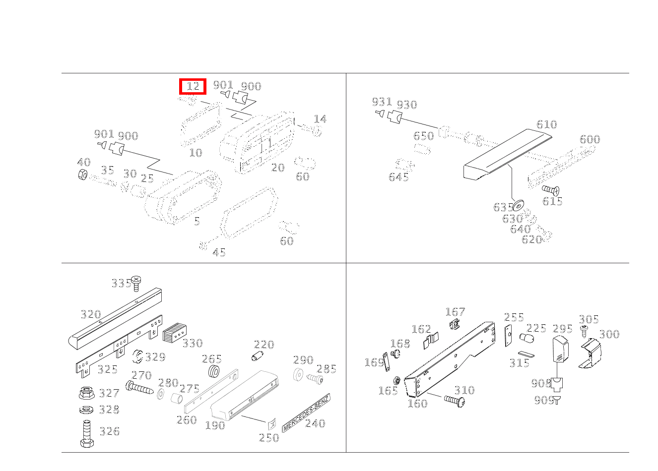 Dübel SCHLUSSLEUCHTE für G 461, G 463-Klasse kaufen