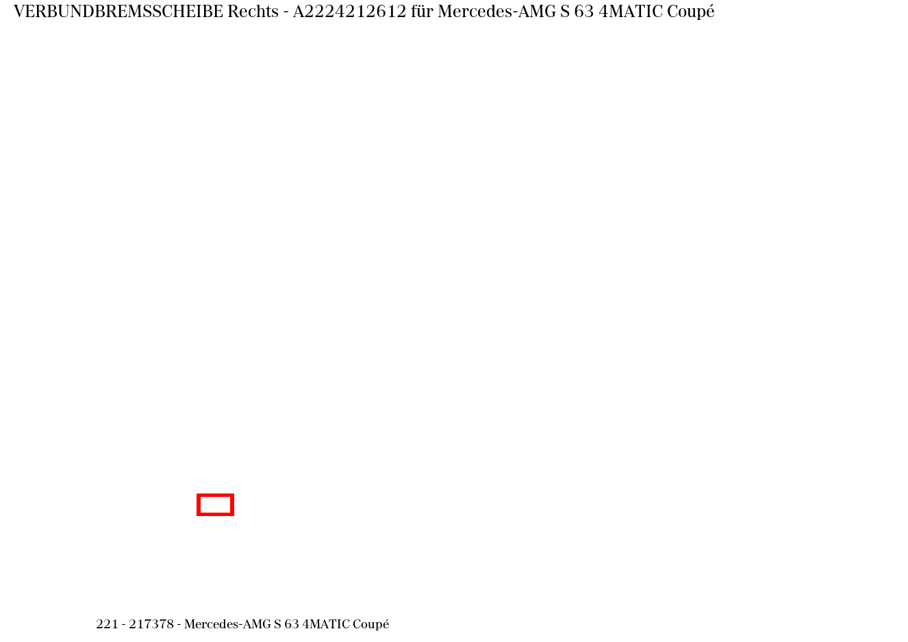 Verbundbremsscheibe Rechts für S-Klasse 222 kaufen