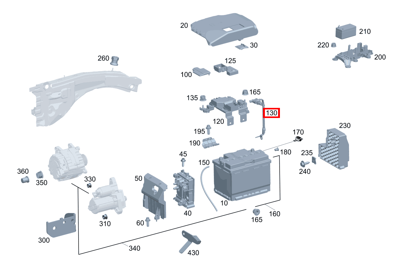 Batteriesensor Starterbatterie für CLA 118, A 177, GLB 247-Klasse kaufen