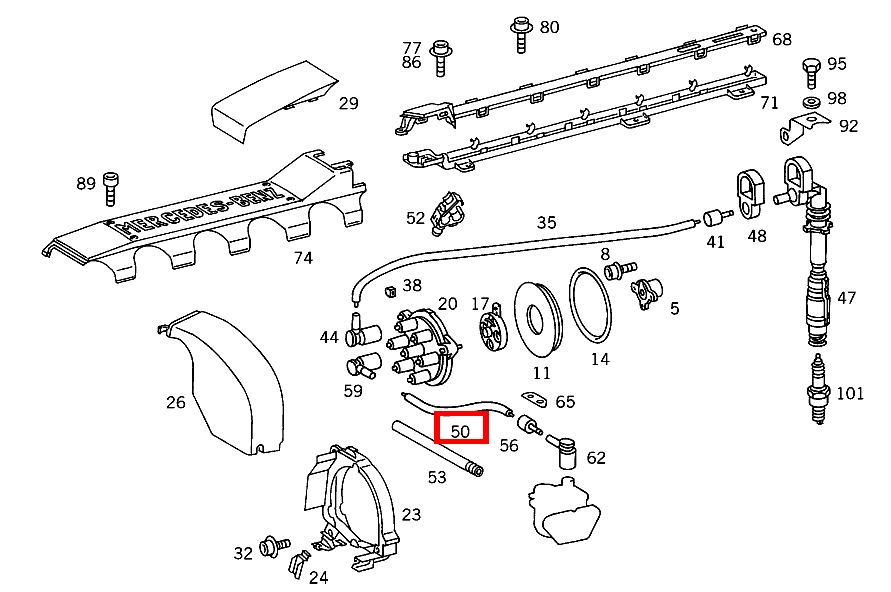 ZUENDLEITUNG ZUENDVERTEILER ZUR ZUENDSPULE 800 MM , , und weitere kaufen