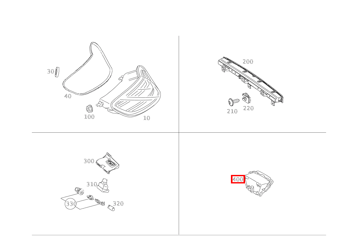 RUECKFAHRLEUCHTE für AMG GT 190, SLS AMG 197-Klasse kaufen