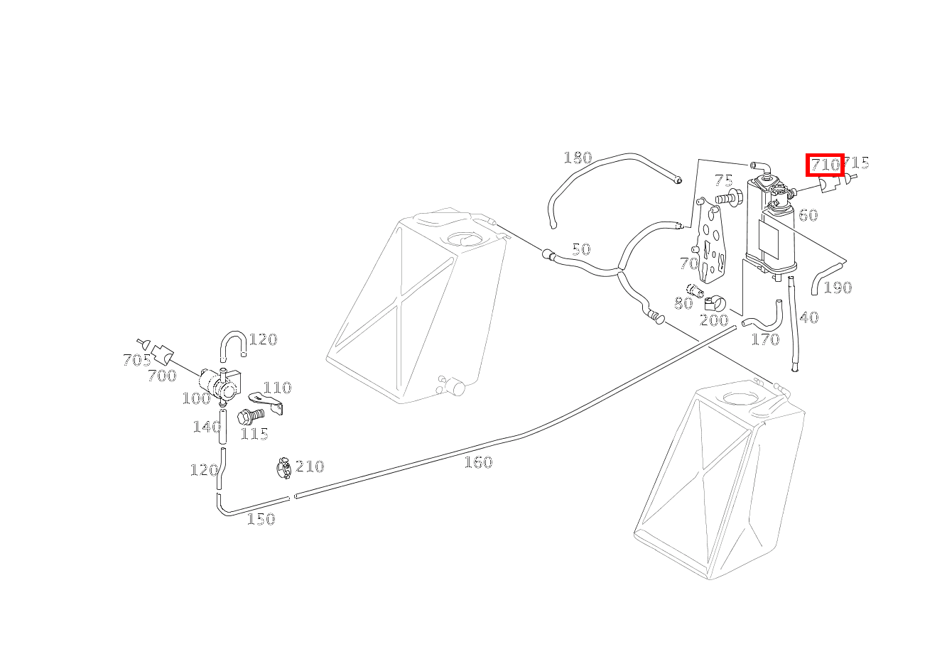 Steckhülsengehäuse VENTIL PARAMETERLENKUNG Y10; 2 PIN JPT M 164, SLR 199, E 211 und weitere kaufen