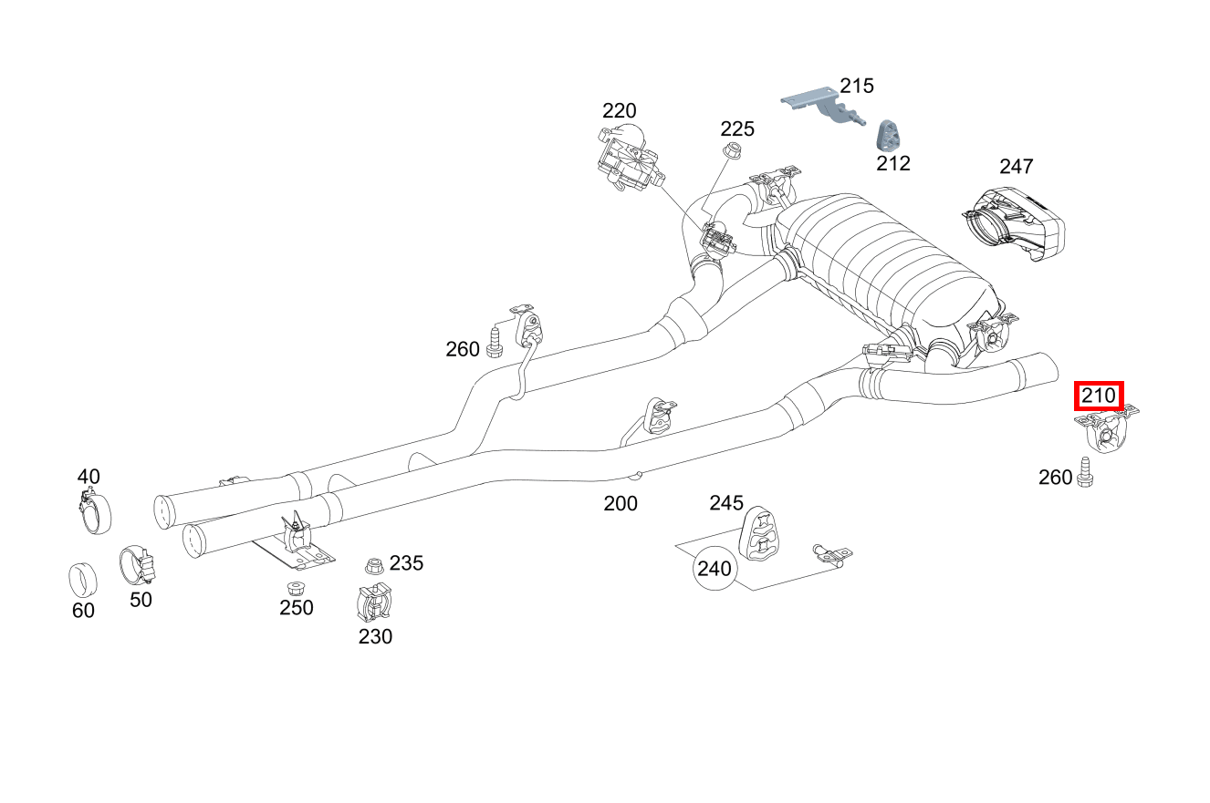 Aufhängering AUSPUFFROHR HINTEN AN RAHMEN , , und weitere kaufen