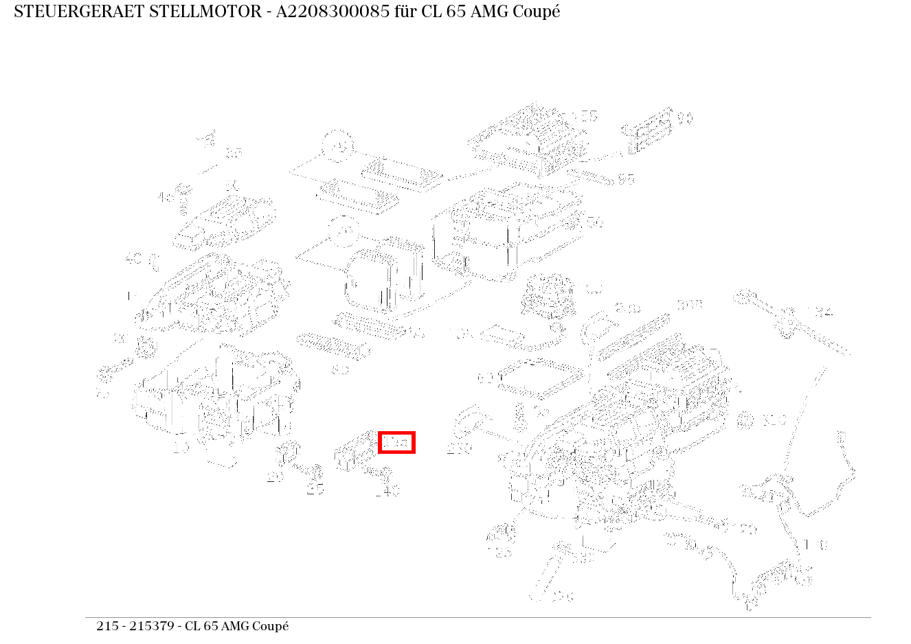 STEUERGERAET STELLMOTOR für CL 215, S 220-Klasse kaufen